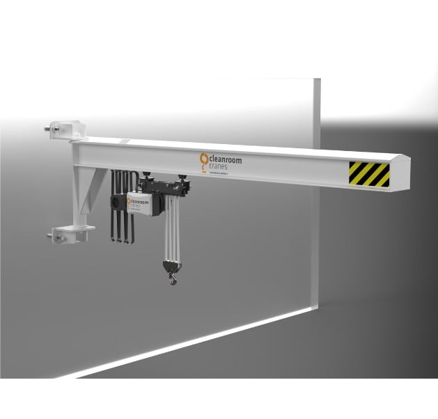 Jib cranes for repetitive lifting operations in cleanrooms | Cleanroom ...